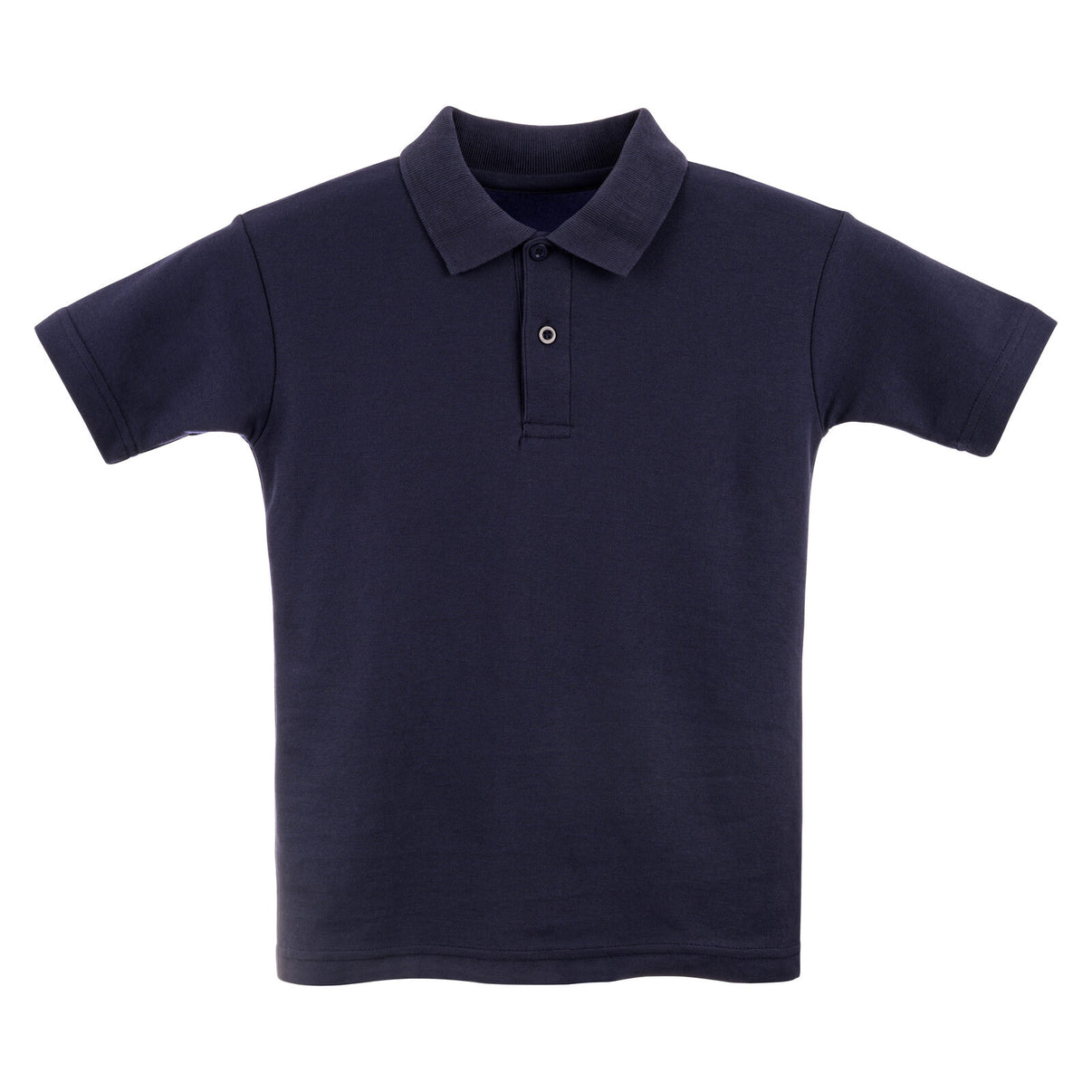 Navy Polo Shirt - Back and Left Chest Print – School Trends